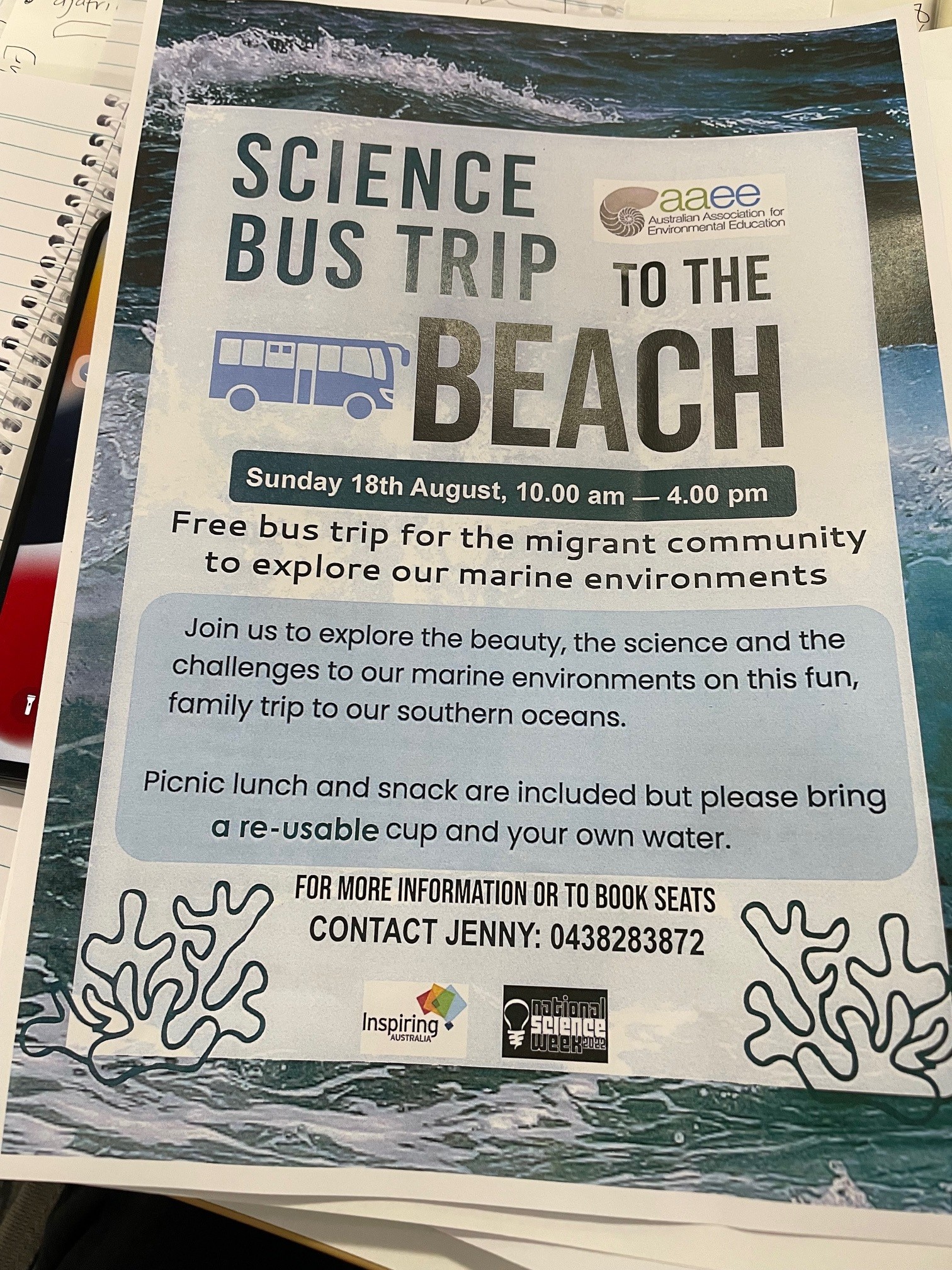 Science Bus Trip to the Beach - Inspiring Tasmania